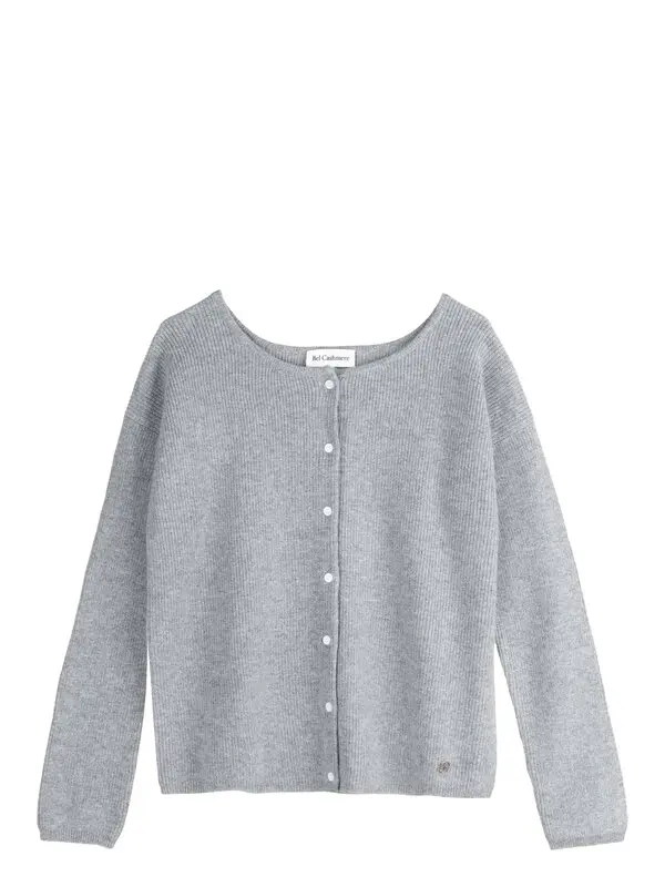 BEL CASHMERE Camile Cashmere Cardigan - Grey
