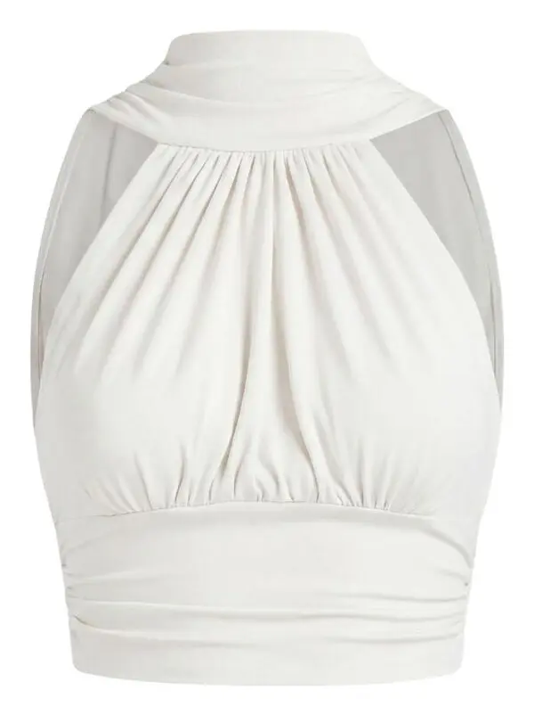 KHELA THE LABEL Stay Close Top Off - White