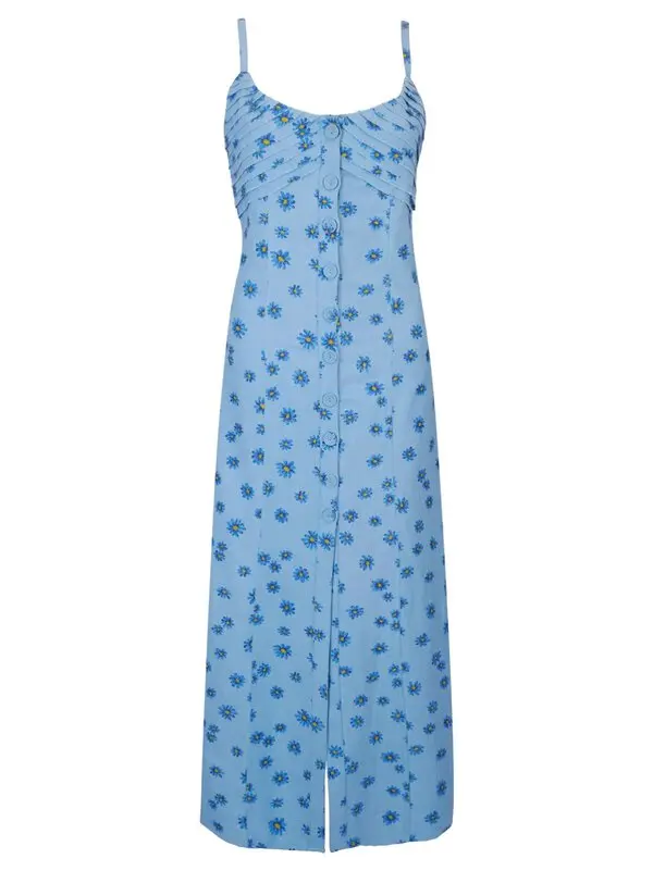 EM & SHI Dd Button Down Dress - Blue