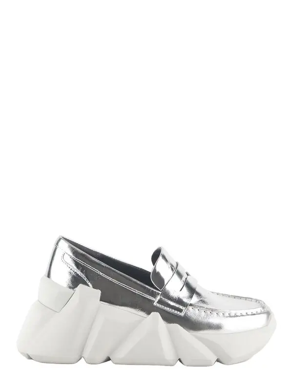 United Nude Space Kick Loafer Mirror - Silver
