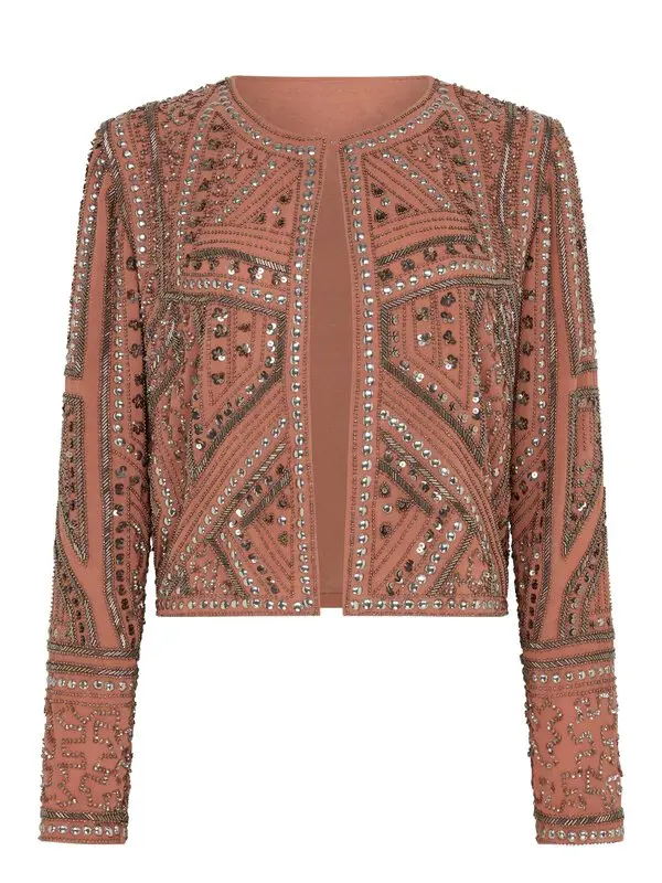 ROSE & NANCY Briar Sequin Trophy Jacket - Pink