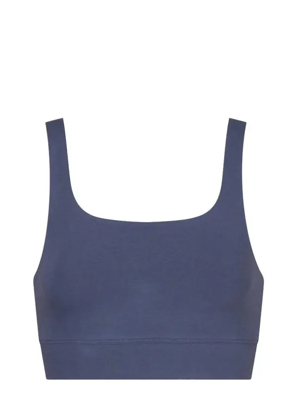 THE KOOZY Kirsty Bralette In Pima Cotton In Nightshadow - Blue