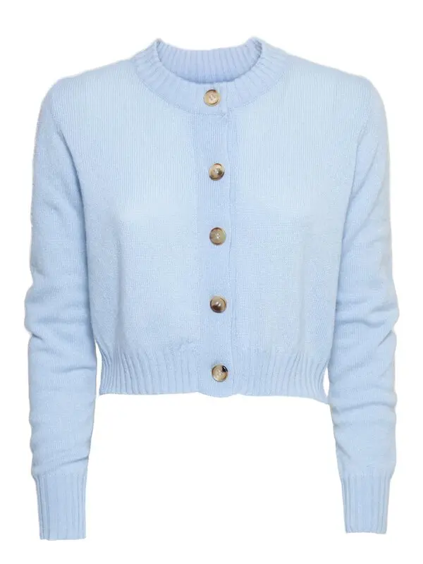 SVETA MILANO Sonny Light Cashmere Cardigan - Blue