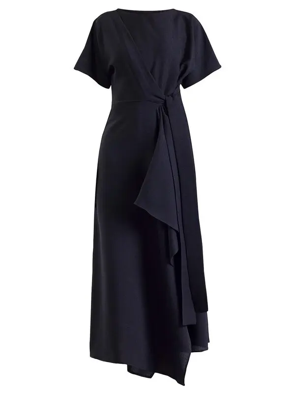 MEEM LABEL Baxter Wrap Dress - Black