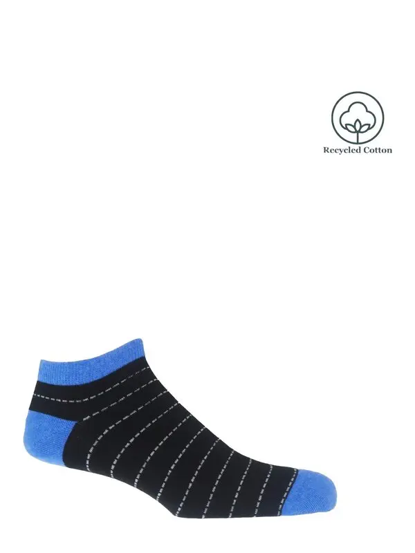 PEPER HAROW - MADE IN ENGLAND Dash Trainer Socks - Black