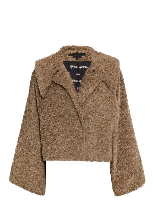 SARAH REGENSBURGER Neutrals / Bamboo Jacket - Brown
