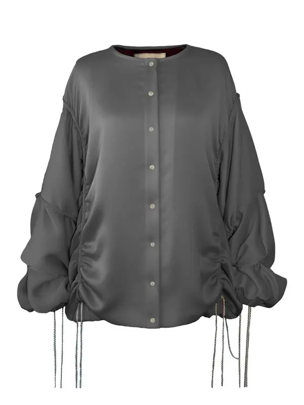 RAXADA Atalaya Satin Bomber Jacket - Black