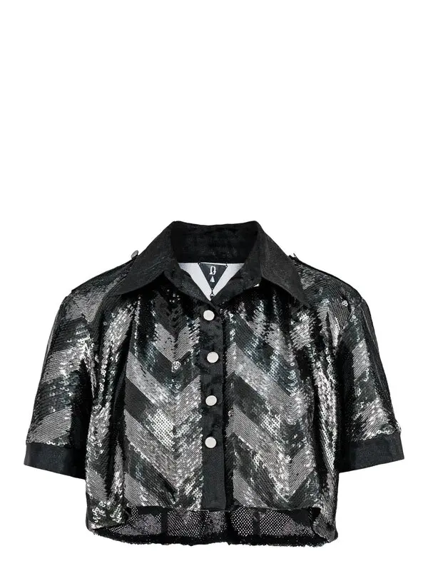 VAZAF Sequin Shirt - Silver