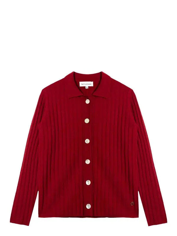 BEL CASHMERE Charlotte Cashmere Cardigan - Red