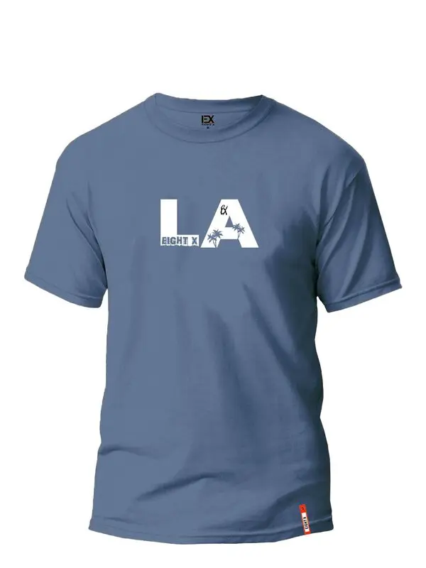 EIGHT X A Day In La Graphic T-shirt - Blue