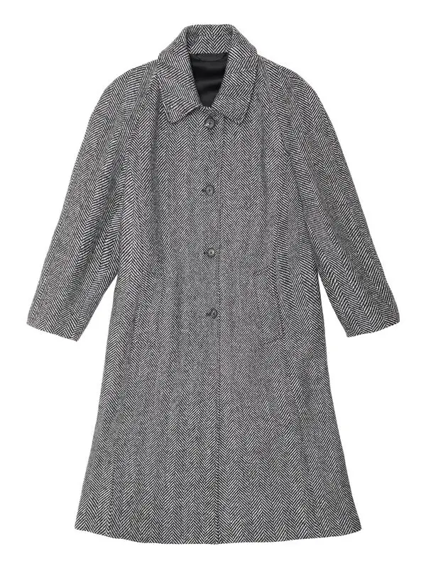 HEGARTY Tweed Overcoat - Grey