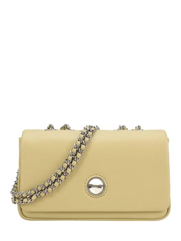 PAUL COSTELLOE Moxie Leather Crossbody Bag - Yellow