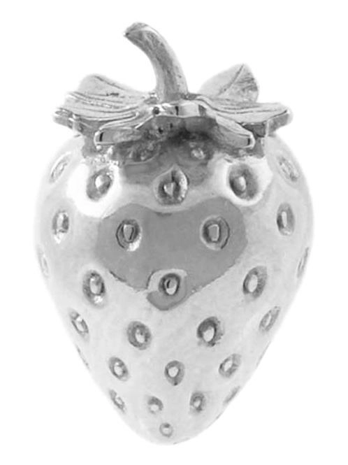 LEE RENEE Strawberry Lapel Pin – Sterling - Silver