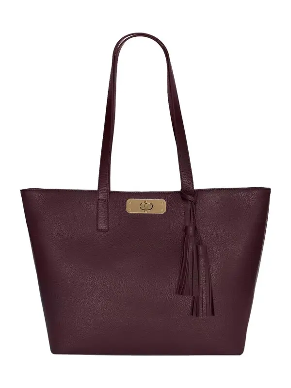 APATCHY LONDON The Kate Burgundy Leather Bag - Red