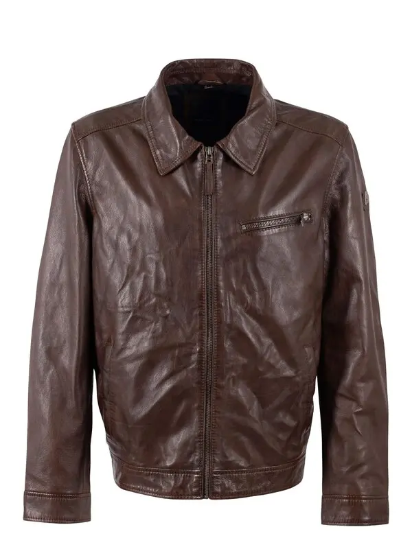 Mauritius Classic Leather Jacket Berink - Brown