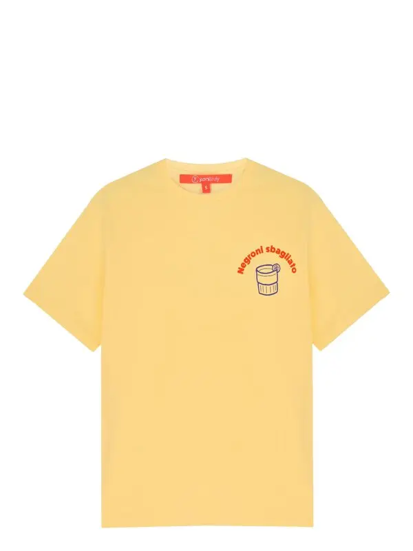 YORSTRULY Negroni Sbagliato T-shirt Pale Banana - Yellow