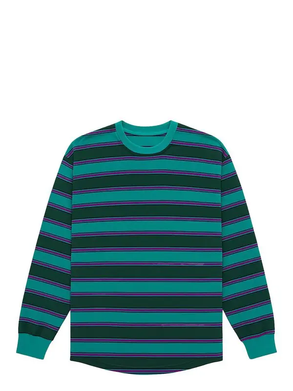 Éclectique Long Sleeve T-shirt In Emerald Drift - Green