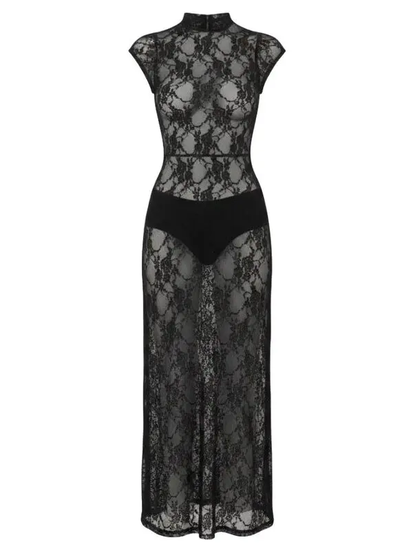 Suyty Dress Midnight Lace - Black