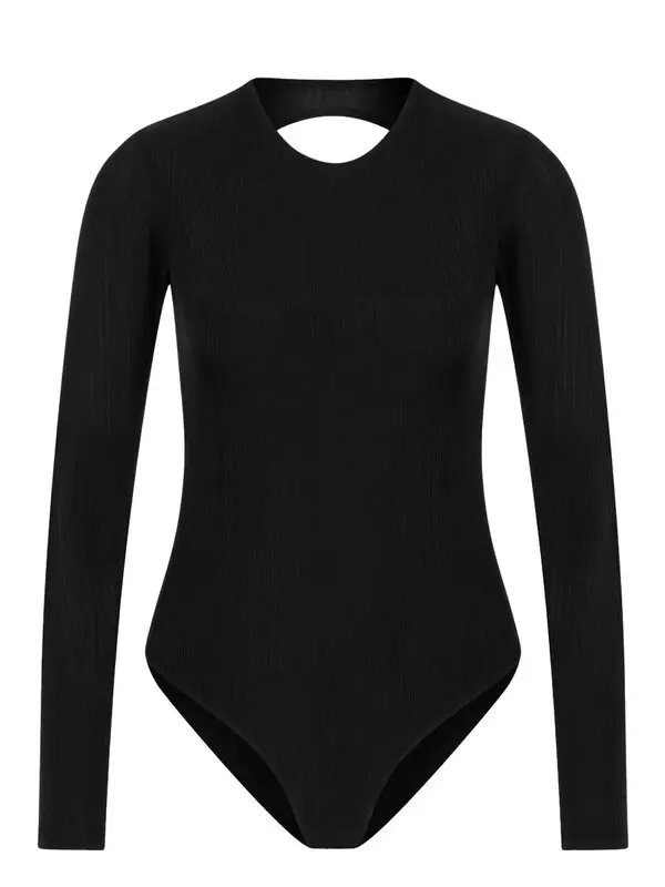 NAZLI CEREN Teresa Bodysuit - Black