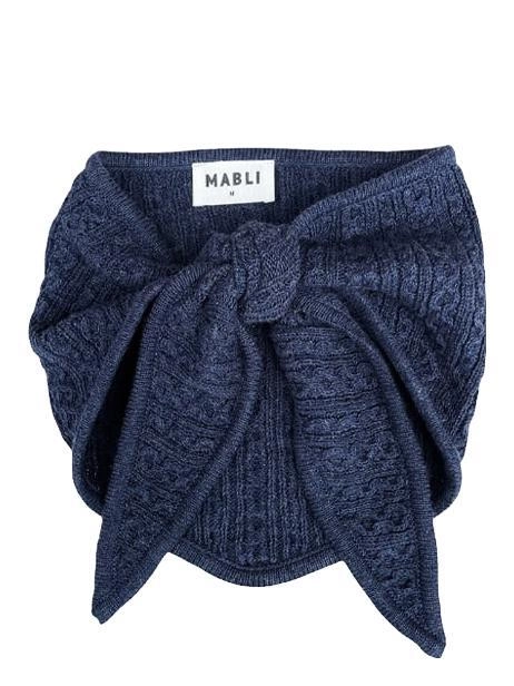 MABLI Tonnog Necktie Denim Melange - Blue