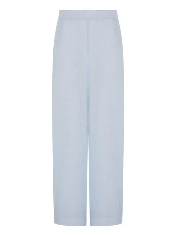 THE SUMMER EDIT Jasmin Linen Trouser Ice - Blue