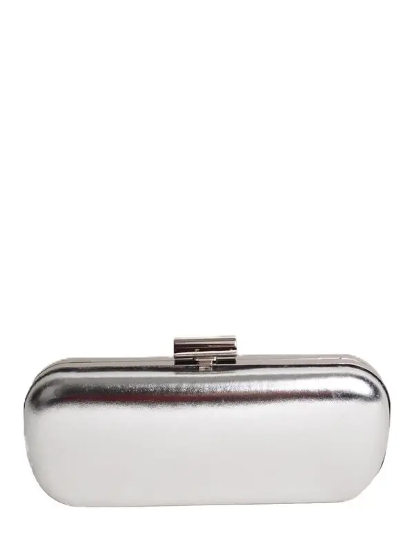 SPRINGMOONATELIER Metallic Clutch Bag - Silver