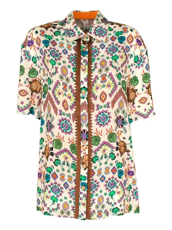 LALIPOP DESIGN Boho Style Viscose Shirt - Black