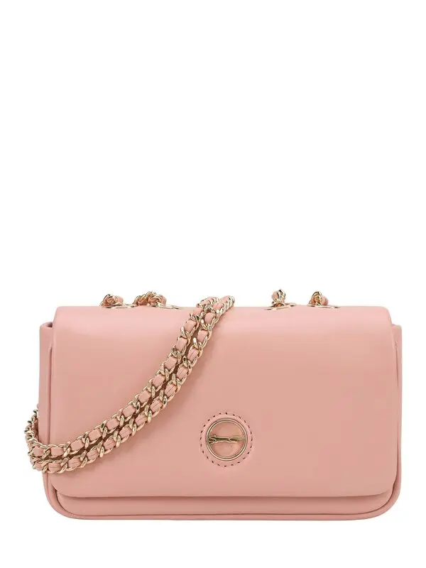 Paul Costelloe Moxie Leather Crossbody Bag Mellow Rose - Pink