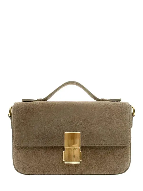 APATCHY LONDON The Flora Mink Suede Bag - Brown