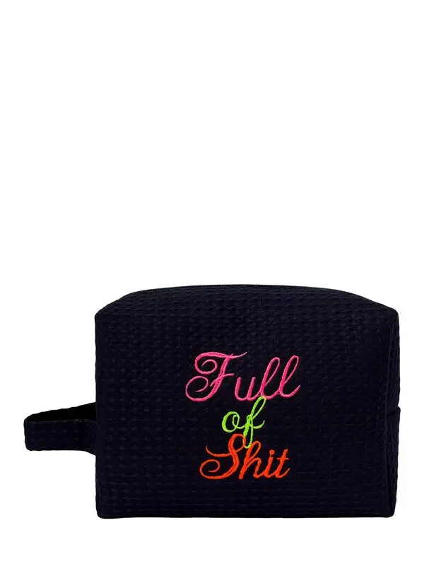 LILLY LOVES Full Of Shit Neon Cosmetic Bag - Blue