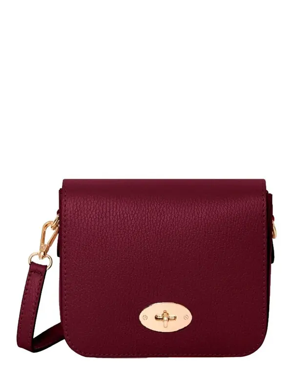 BETSY & FLOSS Catania Handbag In Burgundy - Yellow