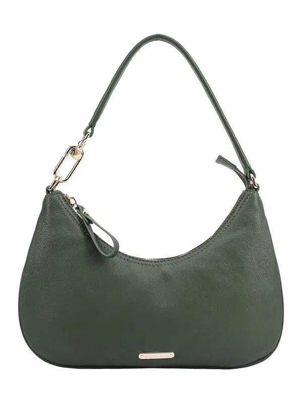 Paul Costelloe Tirana Leather Shoulder Bag Douglas Fir - Green