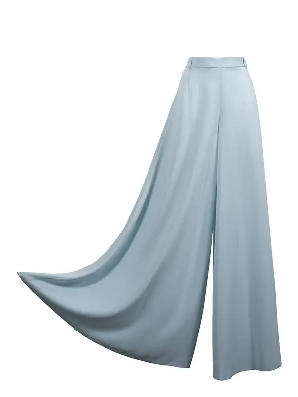LAURA DAILI Neutrals Light Wide-leg Pants - Blue