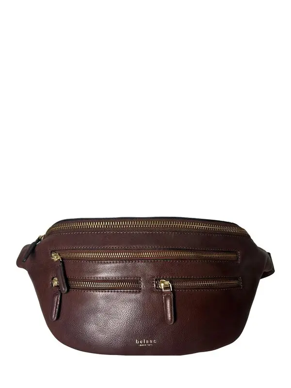 BELSAC Odine Brwon Leather Bumbag - Brown