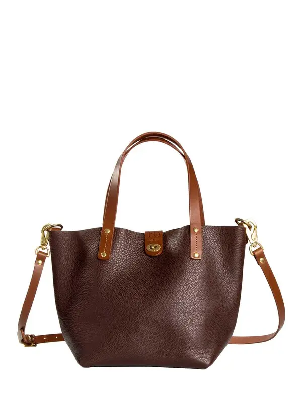 N'DAMUS LONDON Adanna Leather Tote Bag - Brown