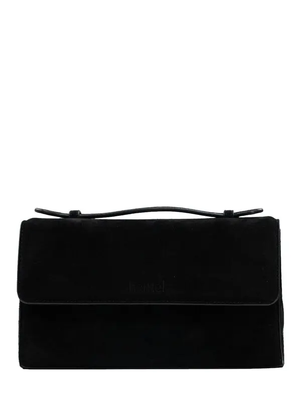 HAMEL ATELIER Avenue Suede Crossbody Bag - Black