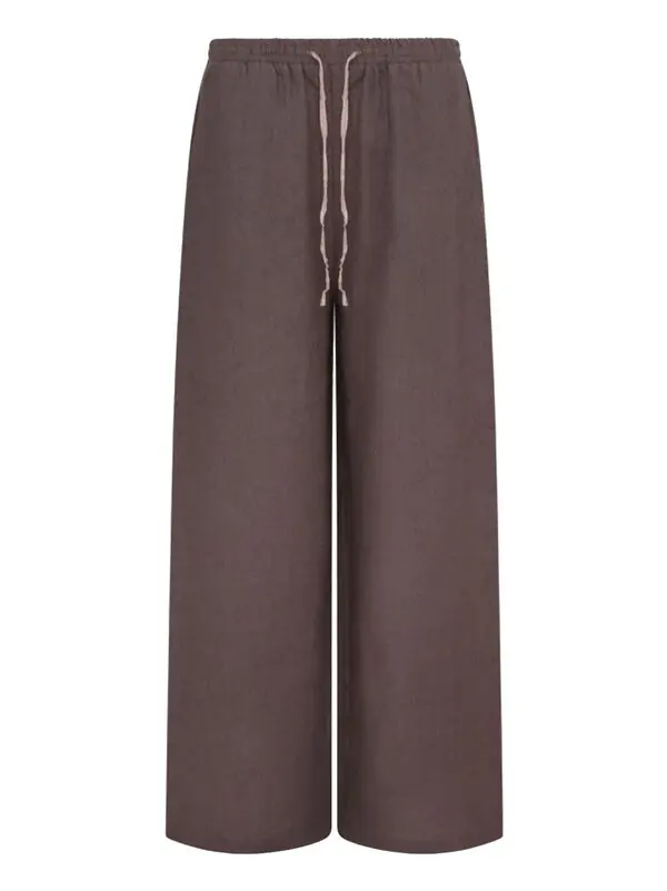 SOLPARDUS Atti Umber Linen Trousers - Brown