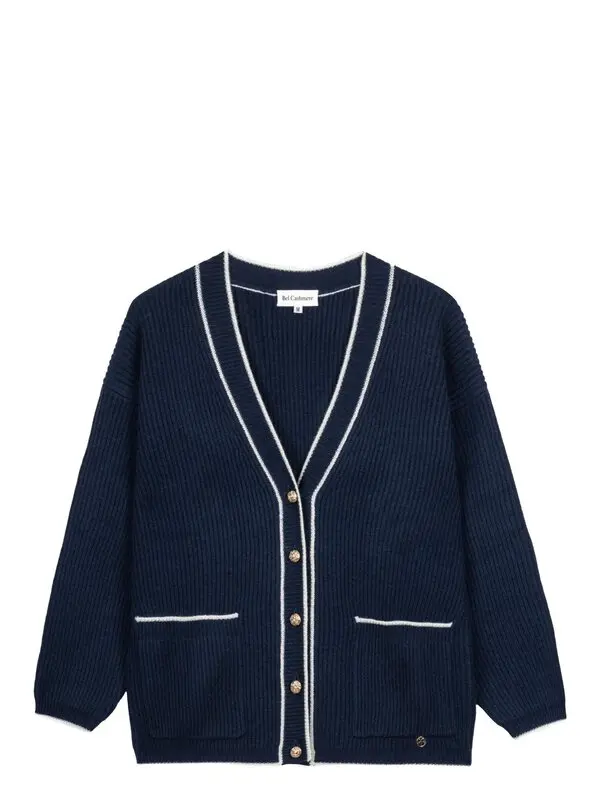 BEL CASHMERE Luisa Cardigan - Blue