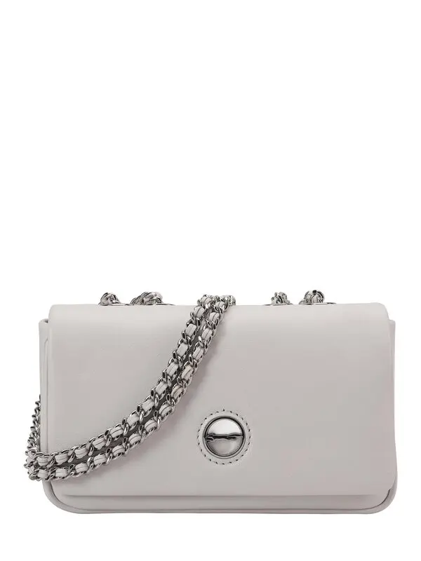 Paul Costelloe Moxie Leather Crossbody Bag - White
