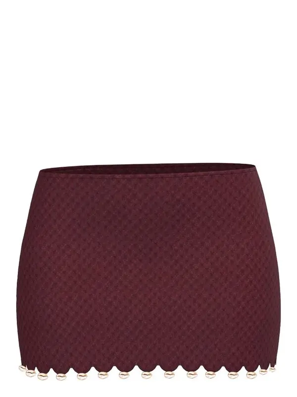 BLACKBOUGH SWIM Coleen Mini Skirt / Henna - Brown