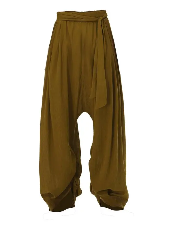 ZHENABIA Boho Harem Pants - Brown