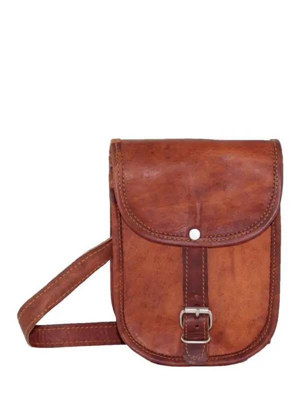 VIDA VIDA Vida Vintage Mini Mini Long Leather Bag - Brown