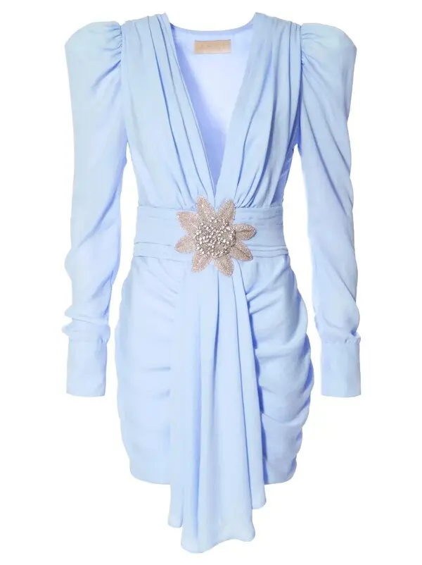 AGGI BY HALEWSKI Krystle Fog Dress - Blue