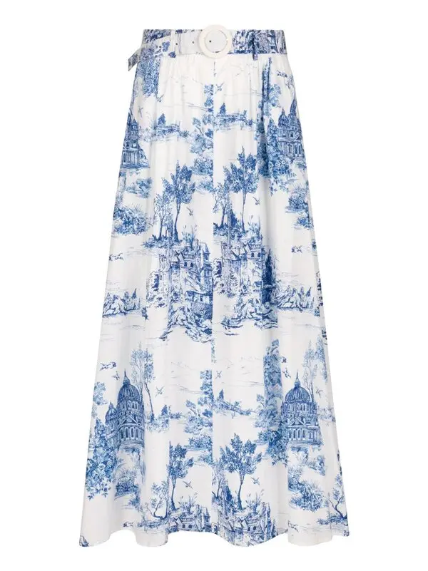 LOU&UP (FORMERLY LOUP CLOTHING) Toile Skirt - Blue
