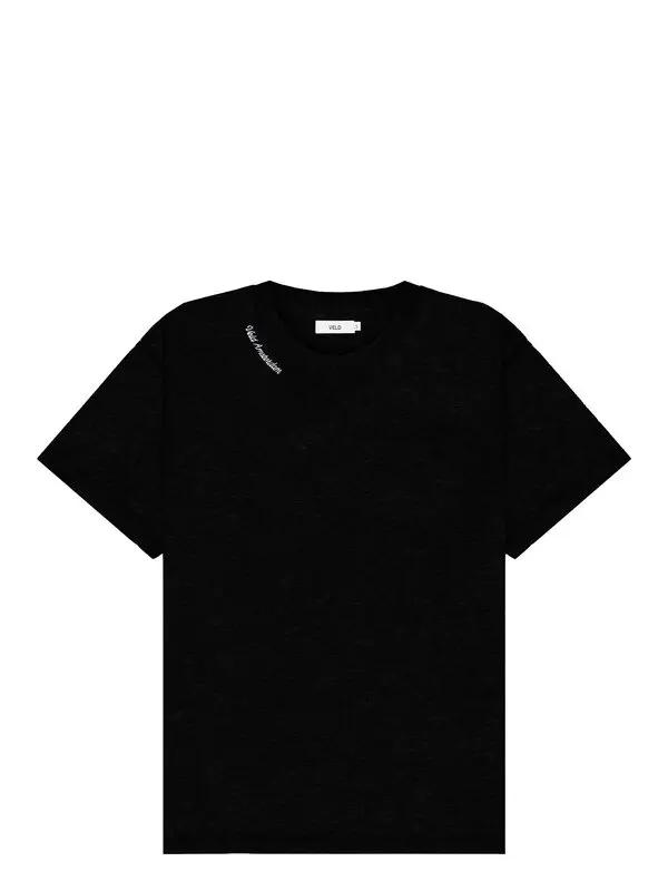 VELD Griffith Va Script T-shirt - Black
