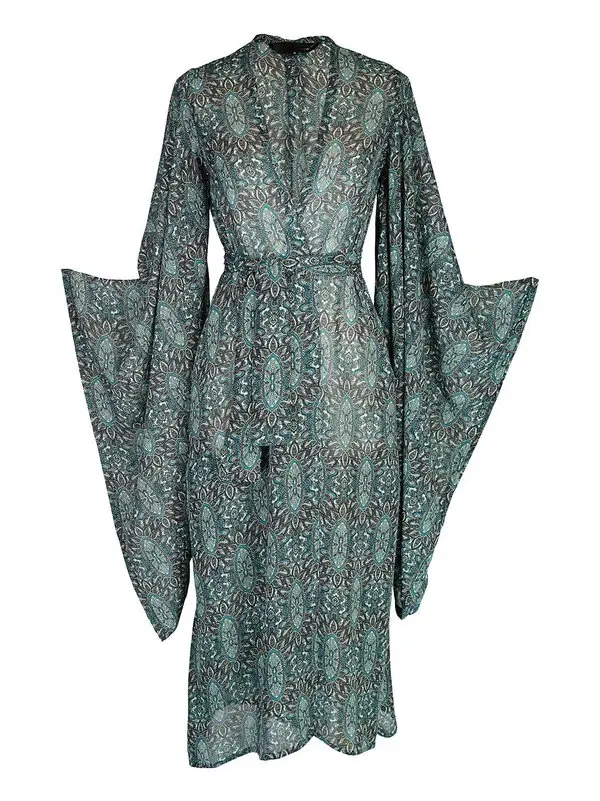 JENNAFER GRACE Squash Blossom Kimono - Green