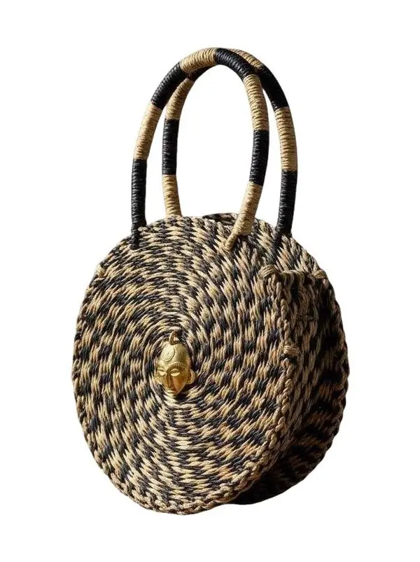 SOKONA Esengo Small — Indigo Handwoven Bag - Blue