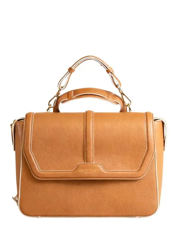 MIA FIRST - VENEZIA Neutrals Work Bag Miacity Cappuccino - Black