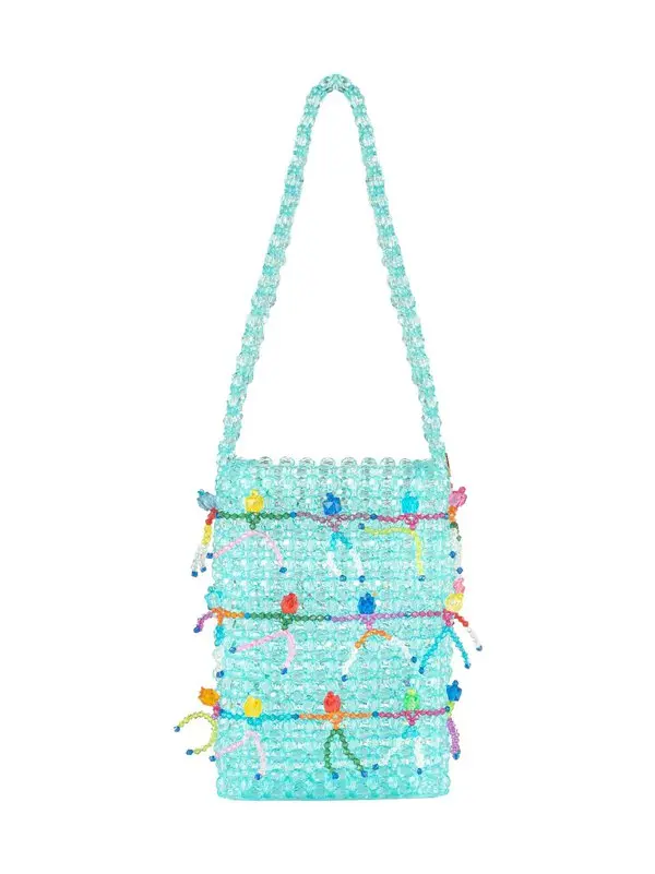 TILLIE BEADS Mini Skeleton Bead Bag - Blue