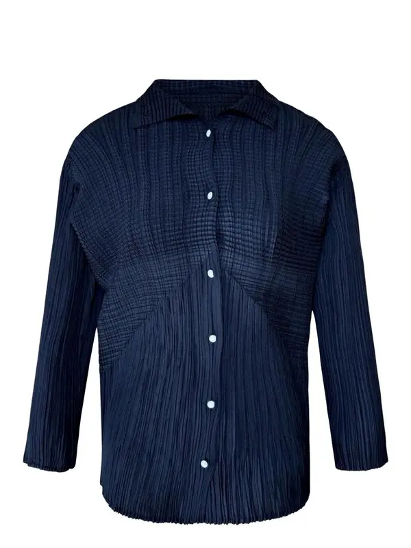 LONDON ATELIER BYPRODUCT Multi Way Pleated Shirt - Black
